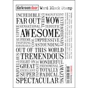 Darkroom Door Rubber Stamps - Words | Buddly Crafts