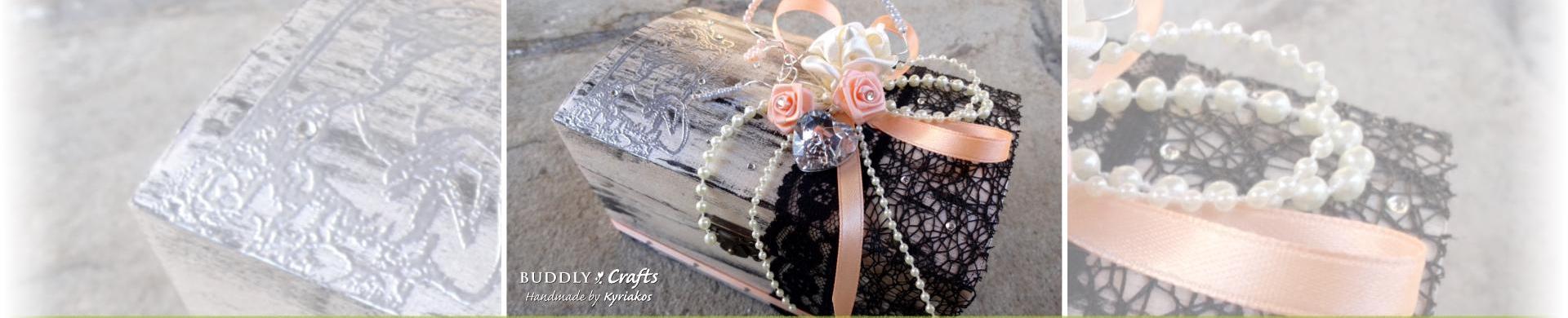 Diamonds & Pearls Decorated Wooden Gift Box | Buddly Crafts
