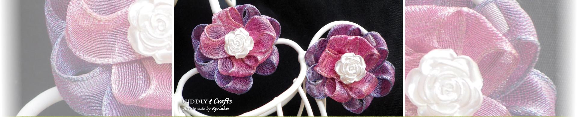 Make Pretty Ribbon Earrings | Buddly Crafts