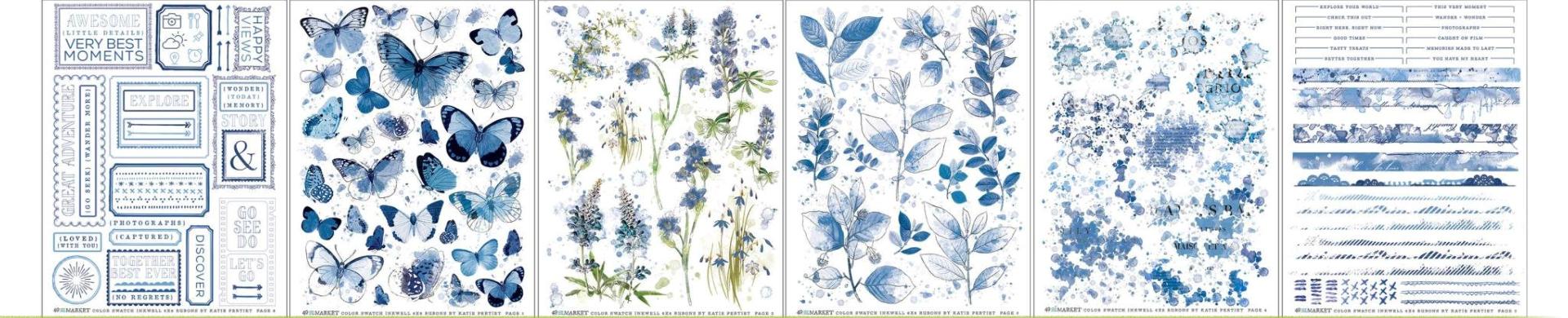 49 and Market Color Swatch Rub-Ons | Buddly Crafts