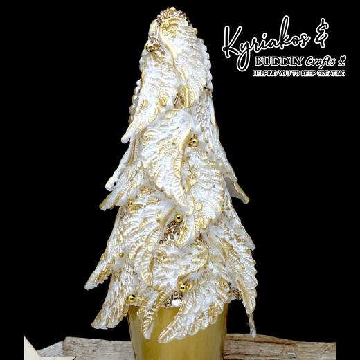 Angel Wings Table Christmas Tree | Buddly Crafts