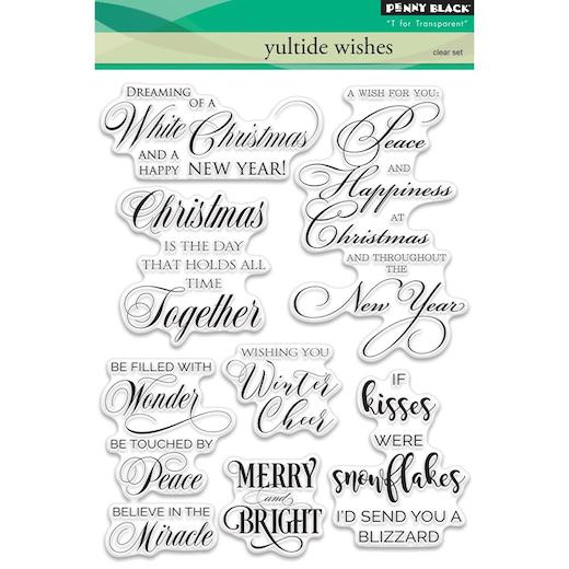 Penny Black Sentiments Clear Stamps - Yuletide Wishes 30-382 | Buddly ...