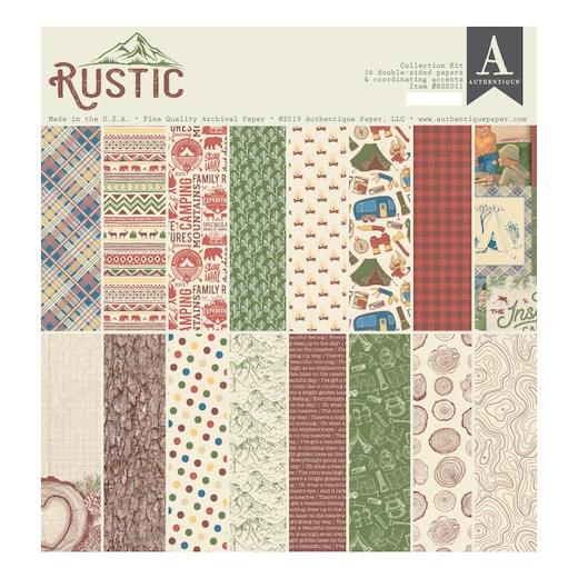 Authentique 12"x12" Papers & Accents Collection Kit 17pcs - Rustic ...