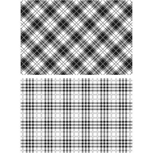 Tim Holtz Cling Rubber Stamps - Perfect Plaid CMS383 | Buddly Crafts