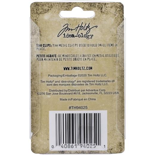 Tim Holtz Idea-ology Tiny Clips 15pcs TH94025 | Buddly Crafts