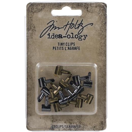 Tim Holtz Idea-ology Tiny Clips 15pcs TH94025 | Buddly Crafts