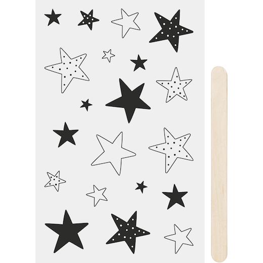 Heyda Rub-On Transfer Stickers 'Stars' - Black | Buddly Crafts
