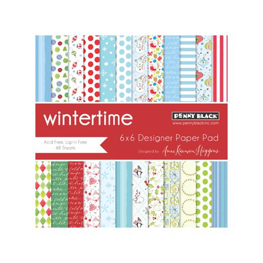 Penny Black 6"x6" Designer Paper Pad 48pcs - Wintertime 80-012 | Buddly ...