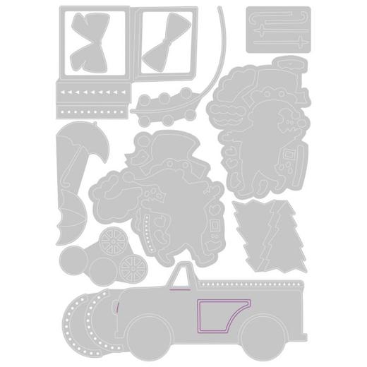 Sizzix Thinlits Die Set 11pcs - Santa Activities by Olivia Rose 665958 | Buddly Crafts
