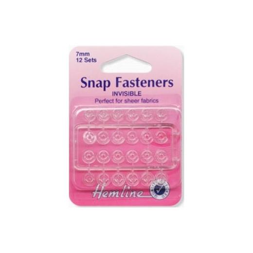 Hemline Snap Fasteners - 7mm Invisible H422 | Buddly Crafts