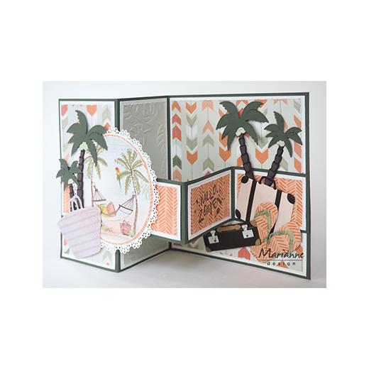 Marianne Design Embossing Folder - Tropical Leaves DF3449 | Buddly Crafts