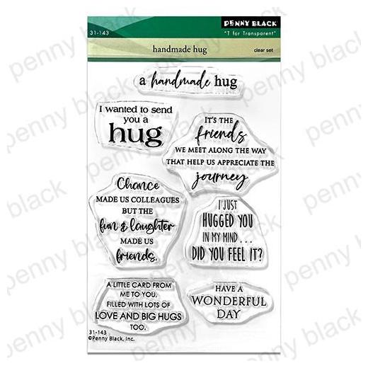 Penny Black Clear Stamps - Handmade Hug 31-143 | Buddly Crafts