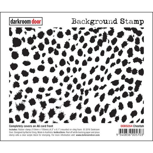 Darkroom Door Background Cling Rubber Stamp - DDBS054 Cheetah | Buddly ...