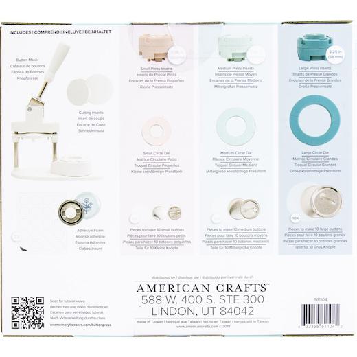 We R Memory Keepers Button Press Bundle 661104 | Buddly Crafts