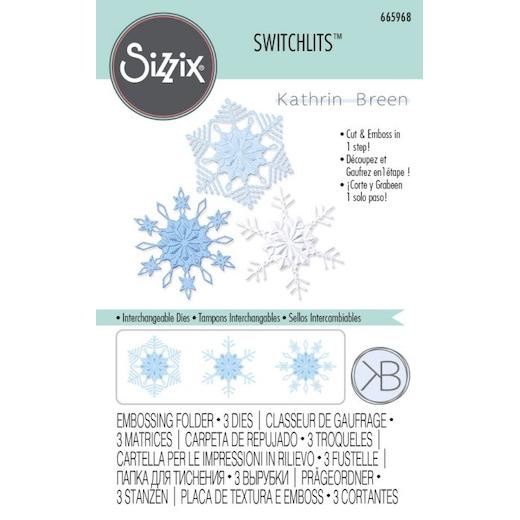 Sizzix Switchlits Embossing Folder - Winter Snowflakes by Kath Breen ...