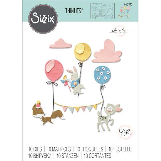 Sizzix Thinlits Die Set 10pcs - Woodland Celebration 665345 | Buddly Crafts