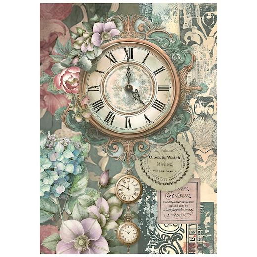 Stamperia A6 Mini Rice Paper 8pcs - Gardens of Time | Buddly Crafts