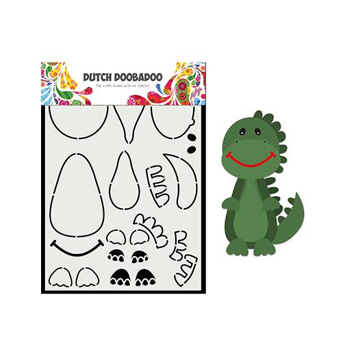 Dutch Doobadoo A5 Build Up Template - Dino 470.784.014 | Buddly Crafts