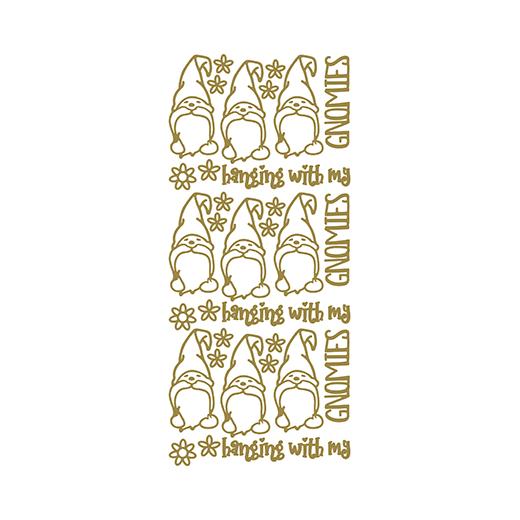 JEJE Peel Off Stickers - Gnomie Friends Gold | Buddly Crafts