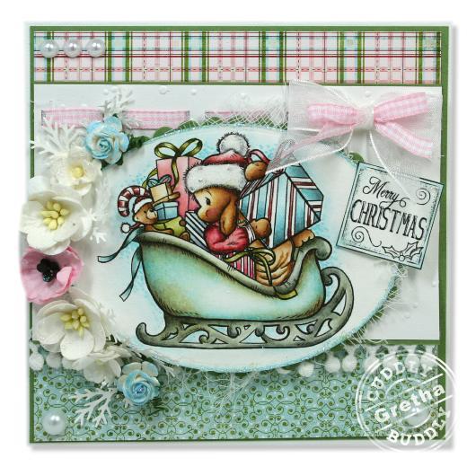 Pachela Studios Digital Stamp - Toby Tumble's Sleigh | Buddly Crafts
