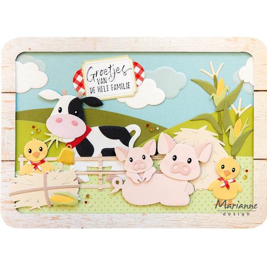 Marianne Design Collectables Cutting Dies - Eline‘s Pig Family COL1545 ...