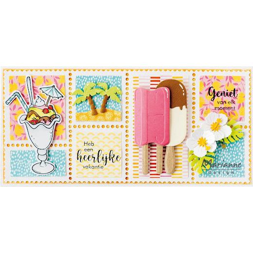 Marianne Design Craftables Cutting Dies - Layout Stamps Slimline CR1658 ...