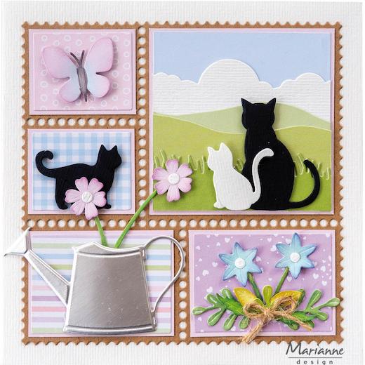 Marianne Design Craftables Cutting Dies - Layout Stamp Square CR1679 ...