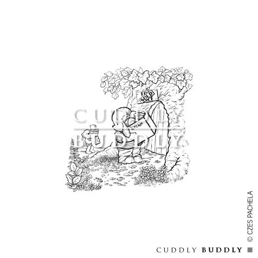 Pachela Studios Digital Stamp - Toby Tumble New Home | Buddly Crafts