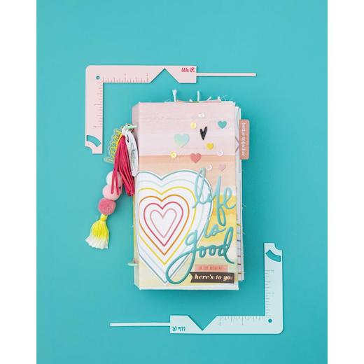 We R Memory Keepers Book Cover Guide Tool - Pink | Buddly Crafts