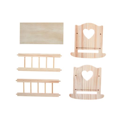Stafil Bare Wood DIY Kit - Small Cradle | Buddly Crafts