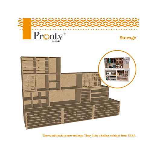 Pronty MDF Crafts Storage Kit - Basic Box Markers 220 x 150 x 130mm | Buddly Crafts