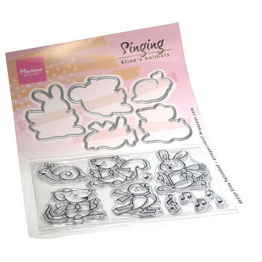 Marianne Design Clear Stamps & Cutting Dies - Eline‘s Animals Singing ...
