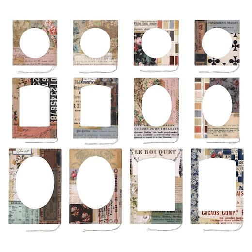 Tim Holtz Idea-ology - Layer Frames Montage 12pcs TH94372 | Buddly Crafts