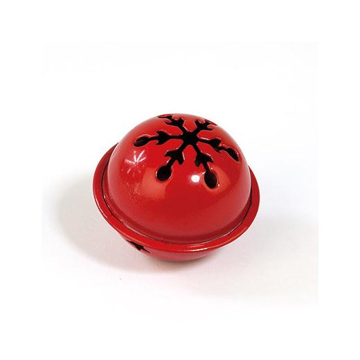Hobby & Crafting Fun 40mm Snowflake Cut Jingle Bell 1pc - Red #4106 ...