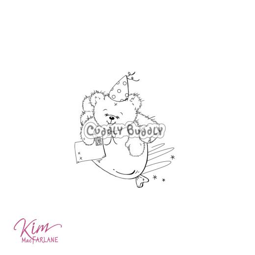 Kim's Digital Stamp - Bear Mail | Buddly Crafts