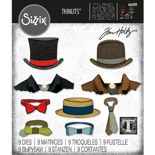 Sizzix Thinlits Die Set 9pcs - Tailored by Tim Holtz 666289 | Buddly Crafts