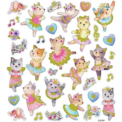 Sticker King Stickers - Ballet Kittens | Buddly Crafts