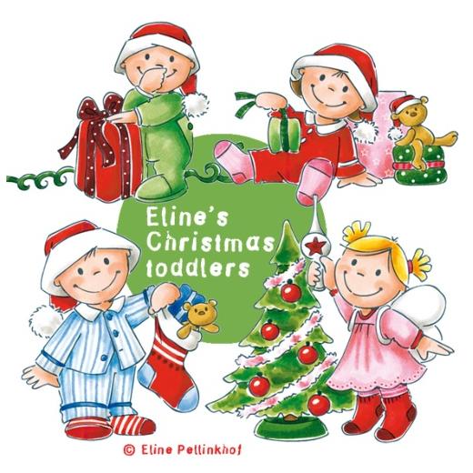 Eline's Digital ClipArt Set - Christmas Toddlers | Buddly Crafts