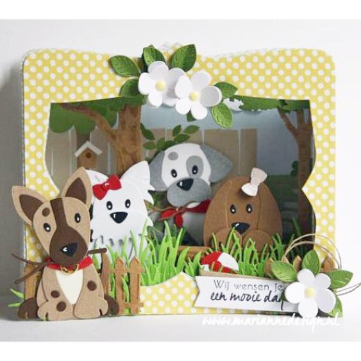 Marianne Design Collectables Cutting Dies - Eline's Puppy COL1464 | Buddly Crafts