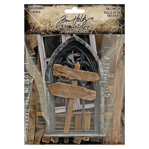 Tim Holtz Idea-ology Halloween Baseboard Frames 36pcs | Buddly Crafts