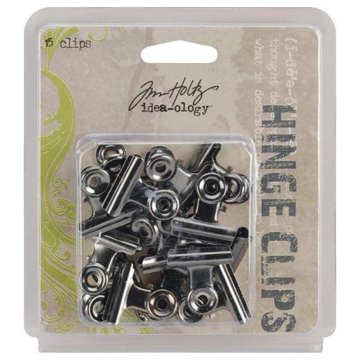 Tim Holtz Idea-ology Hinge Clips 15pcs | Buddly Crafts