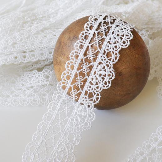 Buddly Crafts Guipure Lace Antique White 1m - 28mm Classique | Buddly ...