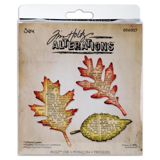 Sizzix Bigz Cutting Die By Tim Holtz - Tattered Leaves 656927 | Buddly ...