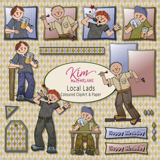 Kim's ClipArt - Local Lads | Buddly Crafts