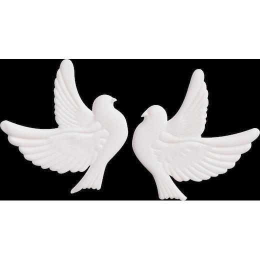 Knorr Prandell Wax Candle Decorations Pair of Doves 2pcs - White ...