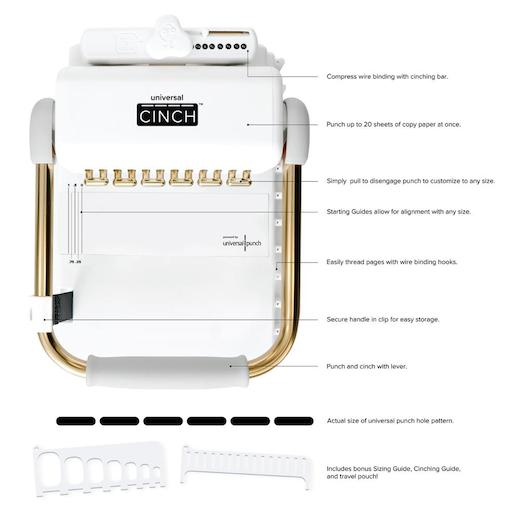 We R Makers Universal Cinch - Gold & White | Buddly Crafts