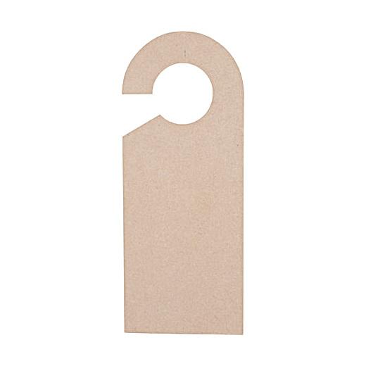 Pronty Bare Wood MDF 10x25cm Door Hanger - Open Edge | Buddly Crafts