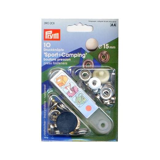 Prym Metal Snap Fasteners - 15mm Silver #390201 | Buddly Crafts