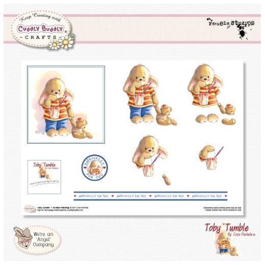 Pachela Studios Digital Stamp - Toby Tumble I've Been Painting ...