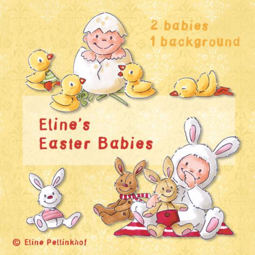 Eline's Digital ClipArt Set – Easter Babies | Buddly Crafts